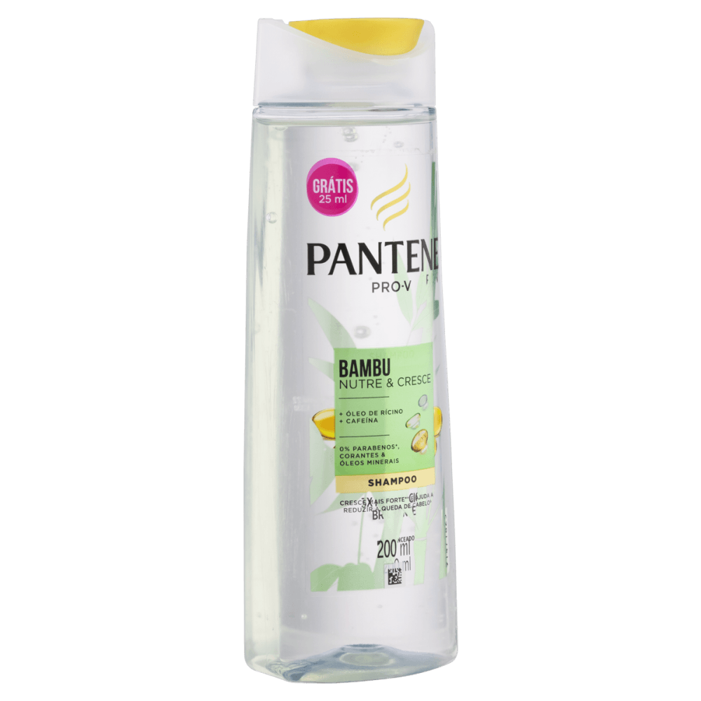 Shampoo Pantene Pro-V Bambu Nutre & Cresce Frasco 200ml Grátis 25ml